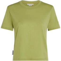 Icebreaker 150 Tech Lite III Crop Funktionsshirt Damen - Gr&ouml;&szlig;e XL - oliv