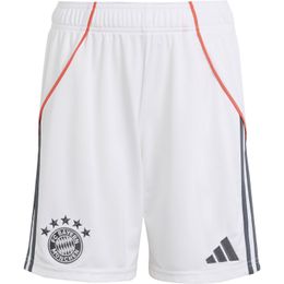 Adidas FC Bayern M&uuml;nchen 25-26 Ausw&auml;rts Fu&szlig;ballshorts Kinder - Gr&ouml;&szlig;e 176 - wei&szlig;