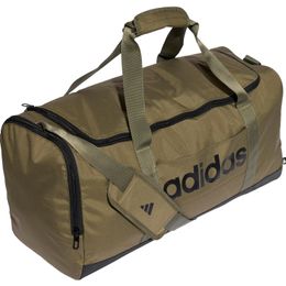 Adidas LINEAR DUFFEL Sporttasche - Gr&ouml;&szlig;e M - gr&uuml;n