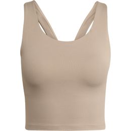 Adidas ALL ME MS Tanktop Damen - Gr&ouml;&szlig;e M - braun