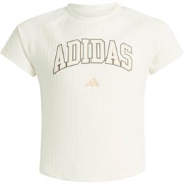 Adidas T-Shirt M&auml;dchen - Gr&ouml;&szlig;e 164 - beige