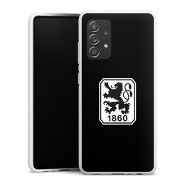 DeinDesign Galaxy A52s 5G Handy Silikon H&uuml;lle Case wei&szlig; Handyh&uuml;lle Sechzger Official Licensed Product Tsv 1860 M&uuml;nchen Silikon Case
