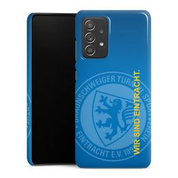 DeinDesign Galaxy A52s 5G Handy Premium Case Smartphone Handyh&uuml;lle Schutzh&uuml;lle gl&auml;nzend Official Licensed Product Statement Eintracht Braunschweig Premium Case