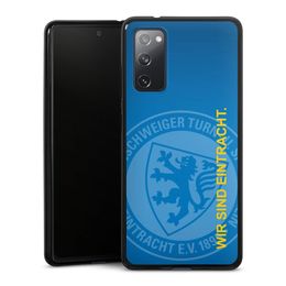 DeinDesign Galaxy S20 FE 5G Handy Silikon H&uuml;lle Case schwarz Handyh&uuml;lle Official Licensed Product Statement Eintracht Braunschweig