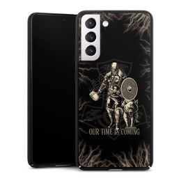 DeinDesign Galaxy S21 FE 5G Handy Hard Case Schutzh&uuml;lle schwarz Smartphone Backcover Tv Show Designs Wikinger Vikings Hard Case