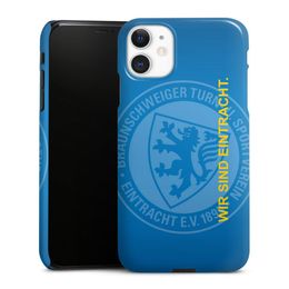 DeinDesign iPhone 11 Handy Premium Case Smartphone Handyh&uuml;lle Schutzh&uuml;lle gl&auml;nzend Official Licensed Product Statement Eintracht Braunschweig Premium Case