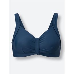 feel good Damen Bikini-Oberteil mit Zierriegel, dunkelblau, Gr&ouml;&szlig;e 40D