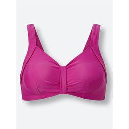 feel good Damen Bikini-Oberteil mit Zierriegel, magenta, Gr&ouml;&szlig;e 46D