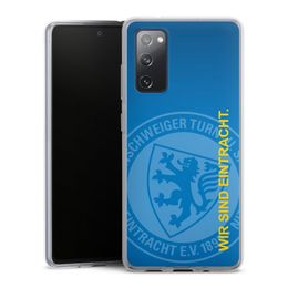 DeinDesign Galaxy S20 FE 5G Handy Silikon H&uuml;lle Case transparent Handyh&uuml;lle Official Licensed Product Eintracht Braunschweig Statement Silikon Case