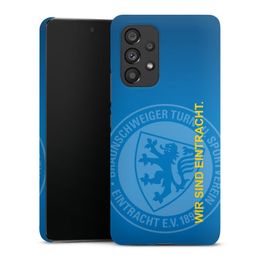 DeinDesign Galaxy A53 5G Handy Premium Case Smartphone Handyh&uuml;lle Schutzh&uuml;lle gl&auml;nzend Statement Official Licensed Product Eintracht Braunschweig Premium Case