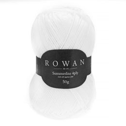 Summerlite 4ply von ROWAN, Pure White, aus Baumwolle