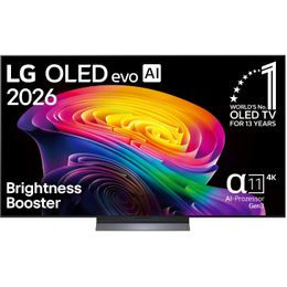 LG OLED-Fernseher "OLED77C68LA", Energieeffizienz: D (A-G), schwarz, 77 &Prime;, Fernseher