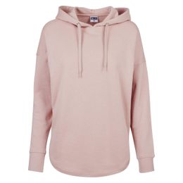 Rundhalspullover Urban Classics "Urban Classics Damen Ladies Oversized Terry Hoody", Damen, Gr. XS, lightrose, 100% Baumwolle, unifarben, oversize, ohne Ausschnitt, Pullover Rundhalspullover