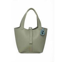 Handtasche BAGMORI "BAG mori Bag Bagmori Shoulder Bag", Damen, Gr. onesize, grau, Obermaterial: 100% Polyethylen, Taschen Handtasche