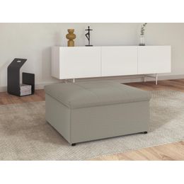 Hocker DOMO collection "SPLASH 87x87 cm, komfortabel, modernes Design", braun, B:87cm H:40cm T:87cm, 100% Polyester, Hocker, Polsterhocker