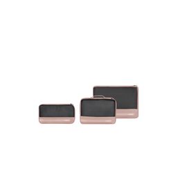 Aufbewahrungstasche Samsonite "TA REVOLUTION", Kinder, Gr. B/H/T: 33cm x 6,5cm x 25cm, rosa, Lederimitat, Taschen, 3er Set Packw&uuml;rfel