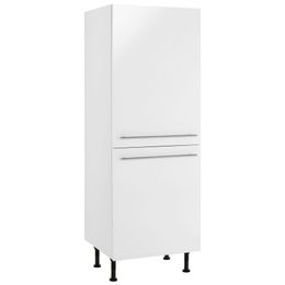 Hochschrank Optifit "Bern", wei&szlig; (wei&szlig; hochglanz, wei&szlig;), B:60cm H:176,6cm T:58,4cm, Schr&auml;nke, Hochschrank, 60 cm breit, 176 cm hoch, mit h&ouml;henverstellbaren Stellf&uuml;&szlig;en