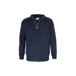 Troyer Terratrend Job "Troyer", Gr. 3XL, blau (dunkelblau), Obermaterial: 70% Polyacryl PAN. 30% Wolle mw., Pullover Troyer