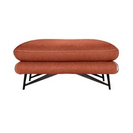 Hocker Calia italia "Cezanne bequem und elegant, B/T 90/70cm, hochwertiger Designfu&szlig;", rot (49 rosso), B:90cm H:90cm T:70cm, Hocker, Polsterhocker