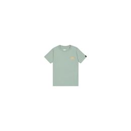 T-Shirt Alpha Industries "Basic T-Shirt SL K", M&auml;dchen, Gr. 8, frost gr&uuml;n, Obermaterial: 100% Baumwolle, Shirts T-Shirt