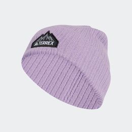 Outdoorhut adidas Performance "MT MNT BEANIE", lila (powder plum), Obermaterial: 53% Polyester, 47% Polyacryl, H&uuml;te, Strickdesign, aus Polyester und Polyacryl, w&auml;rmend, pflegeleicht