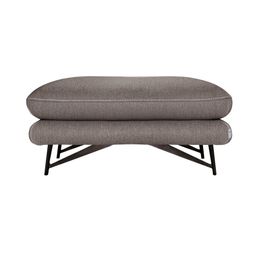 Hocker Calia italia "Cezanne bequem und elegant, B/T 90/70cm, hochwertiger Designfu&szlig;", grau (34 sabbia), B:90cm H:90cm T:70cm, Hocker, Polsterhocker