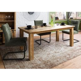 Esstisch Mango 200x100x76 natur lackiert RAILWAY #0115