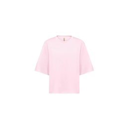 Kurzarmhemd soyaconcept "Soya Concept T-shirt SC-BANU", Damen, Gr. L, Normalgr&ouml;&szlig;en, 4120 rose, Obermaterial: 48% Modal, 48% Polyester, 4% Elasthan, Hemden