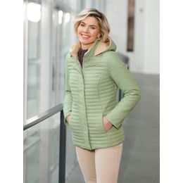 WITT Damen Steppjacke mit abnehmbarer Kapuze, eucalyptus, Gr&ouml;&szlig;e 20