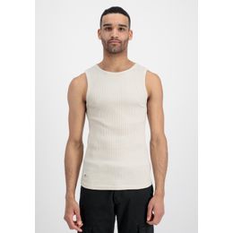 Muskelshirt Alpha Industries "X-Fit Rib Tank", Herren, Gr. 3XL, wei&szlig; (vintage wei&szlig;), Obermaterial: 50% Baumwolle, 50% Polyester, Shirts