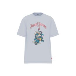 JOOP! Kurzarmshirt JOOP "Trinessa", Damen, Gr. L, wei&szlig;, Jersey, Obermaterial: 100% Baumwolle, bedruckt, regular fit h&uuml;ftbedeckend, Rundhals, Shirts, mit Print