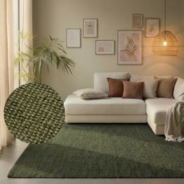Teppich Hanse Home "Jaipur Juteteppich, als L&auml;ufer und in Rund", gr&uuml;n, B:160cm H:10mm L:230cm, Jute, Teppiche, Teppich, 100% Naturfaser, Wohnzimmer, Esszimmer, Schlafzimmer, GRS