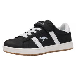 Sneaker Kangaroos "K-CA MILES EV", M&auml;dchen, Gr. 28, schwarz-wei&szlig; (jet schwarz, wei&szlig;), Synthetik, Schuhe Sneaker