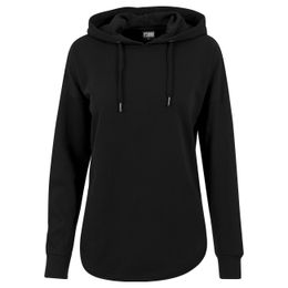 Rundhalspullover Urban Classics "Urban Classics Damen Ladies Oversized Terry Hoody", Damen, Gr. XS, schwarz, 100% Baumwolle, unifarben, oversize, ohne Ausschnitt, Pullover Rundhalspullover