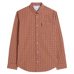 Ben Sherman - "Signature" Hemd f&uuml;r Herren, Lang&auml;rmlig (Rot)
