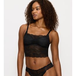Bustier Triumph "Lift Smart Bustier", Damen, Gr. 1, N-Gr, schwarz, Spitze, Obermaterial: 60% Polyamid, 24% Polyester, 16% Elasthan, unifarben, BHs Bustier, Stretch-Spitze