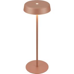 Briloner Leuchten LED Au&szlig;en-Tischleuchte "PALA 7668014", braun, Leuchten
