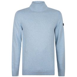 PRESLY & SUN Herren-Pullover der Marke Presly & Sun. Der Pullover von Presly & Sun ist aus Bio-Baumwolle hergestellt und hat eine normale Passform. Die weiche Baumwolle sorgt f&uuml;r hohen Tragekomfort. Marke: Presly & SunModellname: Keith Turtle Neck Pullover Kategorie: HerrenpulloverMaterialien: BaumwolleFarbe: blau