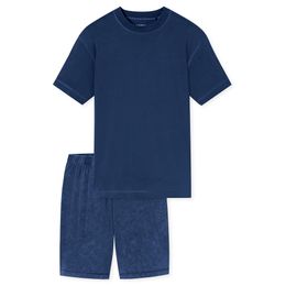 Schiesser Herren Pyjama Modern EssentialsSchlafanzug, Pyjama Set, Nachtw&auml;sche