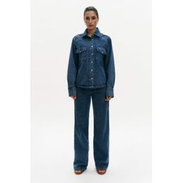 BENU Damen Langarm Jeanshemd