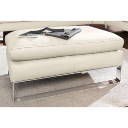 Hocker Calia italia "Dave hochwertig und bequem, B/T 95/68cm", wei&szlig; (altwei&szlig;), B:95cm H:42cm T:68cm, Hocker, Hocker, mit Kufenfu&szlig;