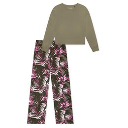 Schiesser Damen Pyjama ModernSchlafanzug, Pyjama Set, Nachtw&auml;sche