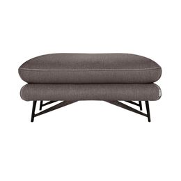 Hocker Calia italia "Cezanne bequem und elegant, B/T 90/70cm, hochwertiger Designfu&szlig;", grau (34 tortora), B:90cm H:90cm T:70cm, Hocker, Polsterhocker