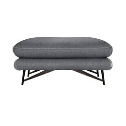Hocker Calia italia "Cezanne bequem und elegant, B/T 90/70cm, hochwertiger Designfu&szlig;", grau (26 grigio), B:90cm H:90cm T:70cm, Hocker, Polsterhocker