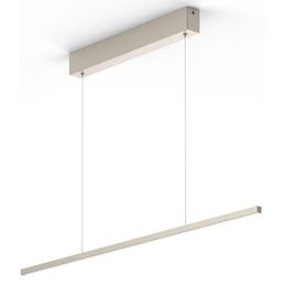 Evotec LED Pendelleuchte "eXiro", Energieeffizienz: F (A-G), silber (edelstahlfarben), 1 Stk., Leuchten, dezent, Made in Germany, LED Pendelleuchte