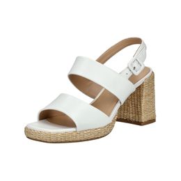 High-Heel-Sandalette REGARDE LE CIEL "Regarde Le Ciel Sandalen Leder", Damen, Gr. 39, wei&szlig;, Leder, Schuhe