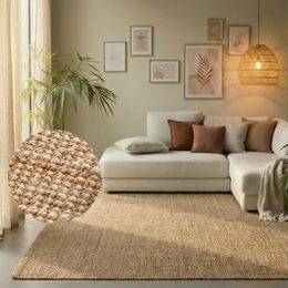 Teppich Hanse Home "Jaipur Juteteppich, als L&auml;ufer und in Rund", beige (naturgold), B:120cm H:10mm L:170cm, Jute, Teppiche, Teppich, 100% Naturfaser, Wohnzimmer, Esszimmer, Schlafzimmer, GRS