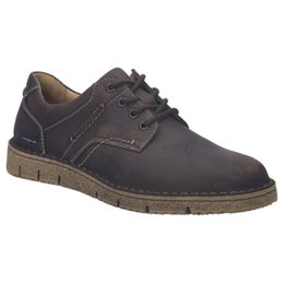 Schn&uuml;rschuh Josef Seibel "Ruben 02", Herren, Gr. 42, braun (dunkelbraun), Leder, Schuhe Schn&uuml;rschuh, mit Wechselfu&szlig;bett