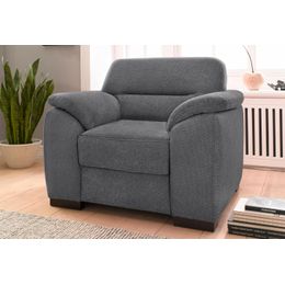 Sit & More Sessel SIT & MORE "Montego", grau, B:106cm H:88cm T:90cm, Luxus-Microfaser ALTARA NUBUCK(100% Polyester);Luxus-Microfaser (90% Polyester, 10% Polyamid);Struktur (100% Polyester), Sessel, Sessel, mit Federkern