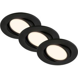 Briloner Leuchten LED Einbauleuchte "PIWO 7663035", schwarz, Leuchten